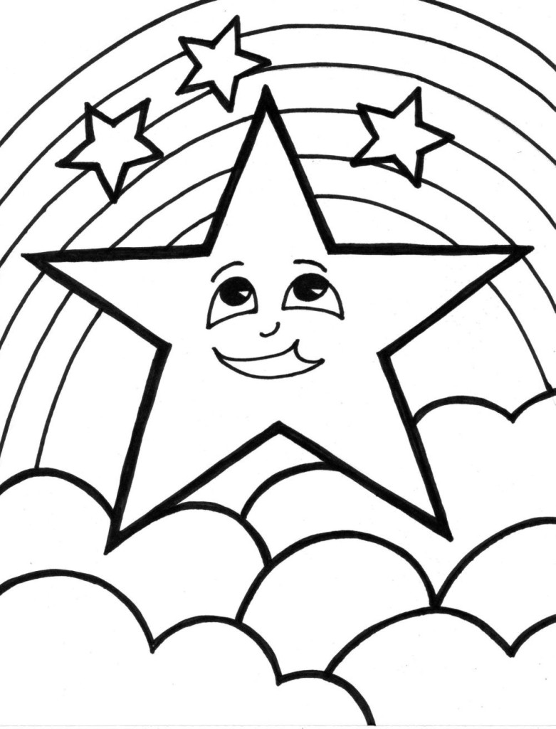 Estrellas para colorear, pintar e imprimir