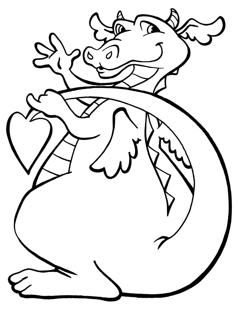 Dragon para colorear