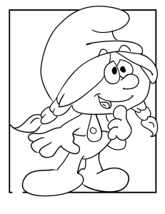 Pitufos para colorear, pintar e imprimir