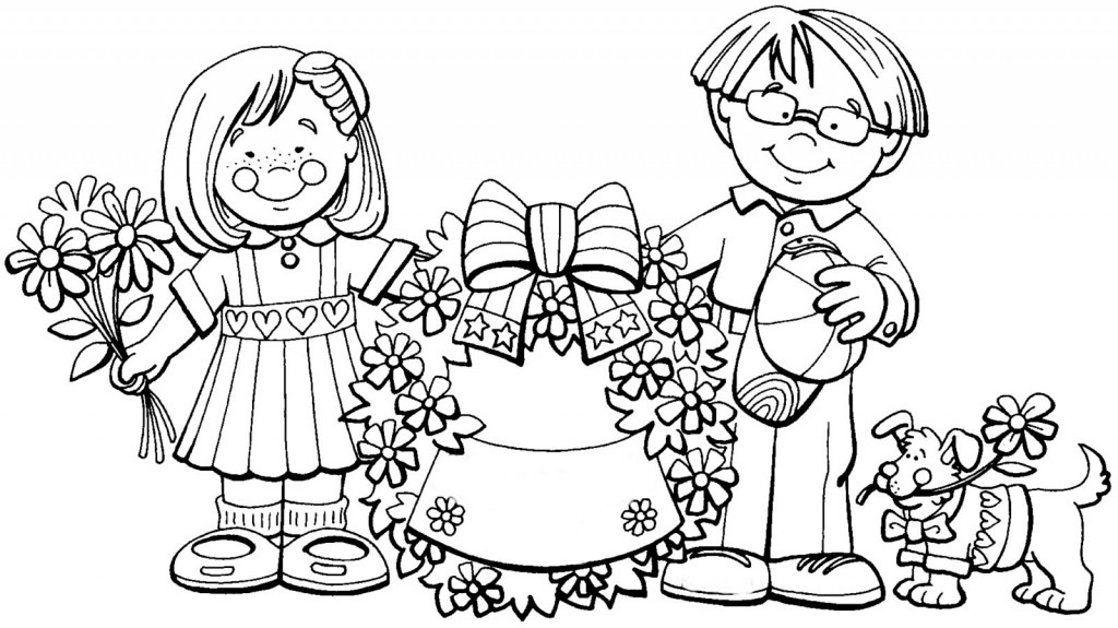 Imagenes de primavera para colorear