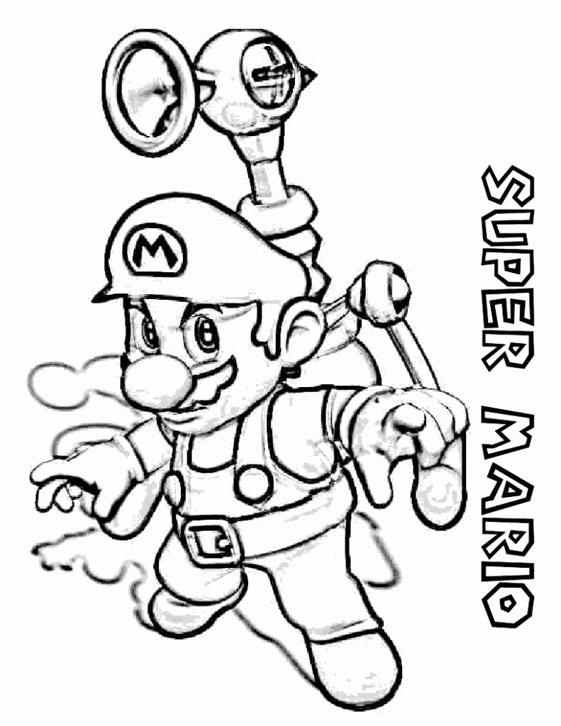 Mario Bros para colorear, pintar e imprimir
